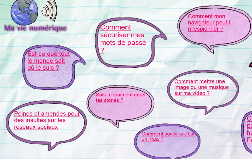 Posters “ma vie numérique” des cinquièmes d’Elhuyar – 2018 – Numérique ...